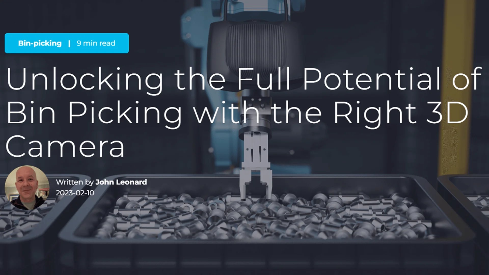 Bin picking with 3D vision camera